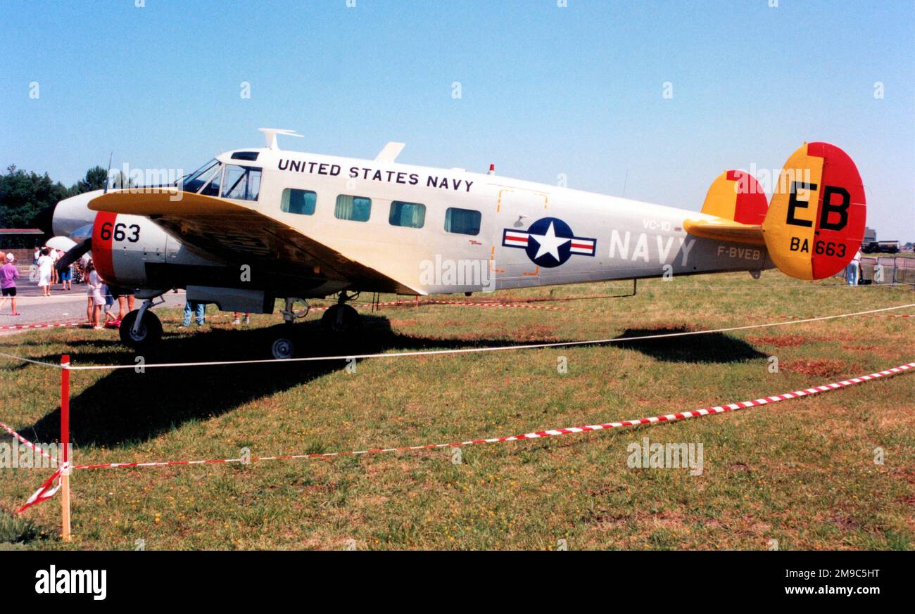 Beech H18 Super Twin Beech F-BVEB (msn BA-663). Of Midi Aviation, in ...