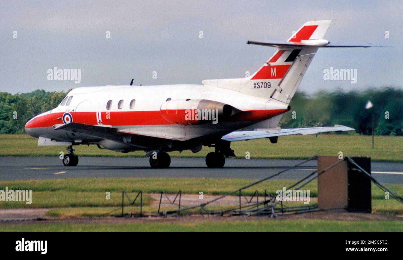 Royal Air Force - Hawker Siddeley Dominie T.1 XS709 / M (msn 25011), of 6 FTS Stock Photo - Alamy