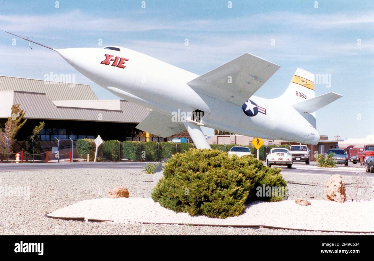 Bell X-1E 46-0063 (msn X-1-2), on display outside NASA Armstronc Flight ...