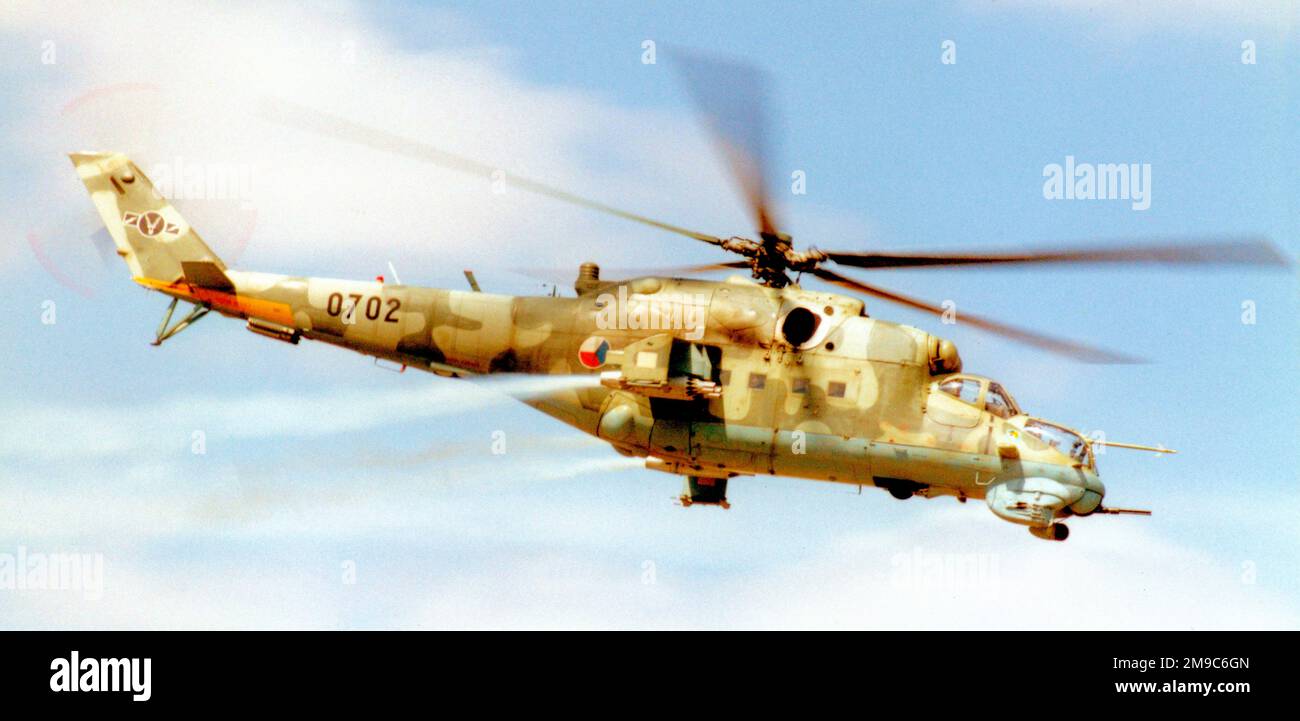 Vzdusne sily ACR - Mil Mi-24V 0702 (msn 730702), of 331 Squadron at RAF ...