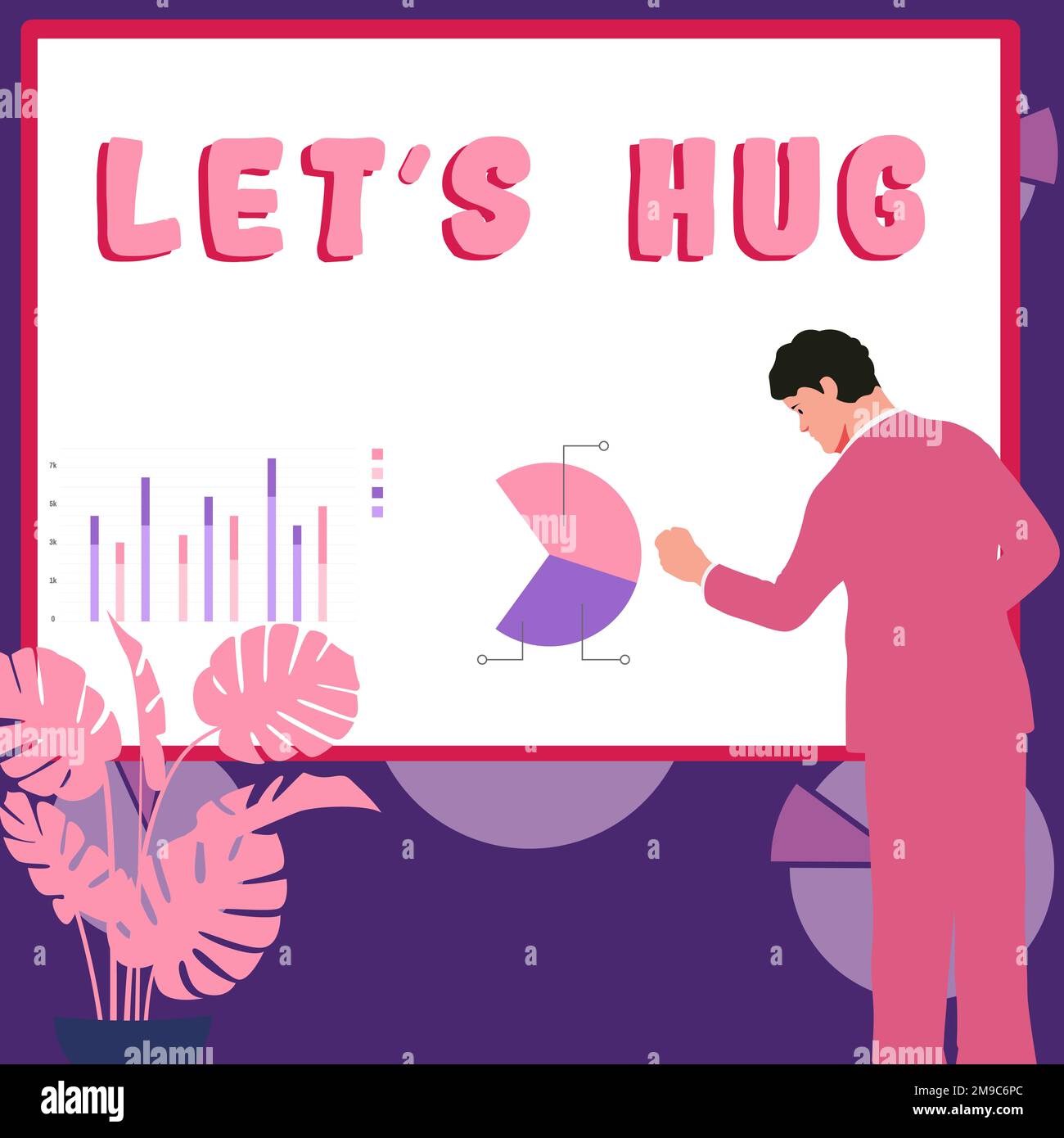 Writing displaying text Let's Hug. Internet Concept Cuddle between two ...