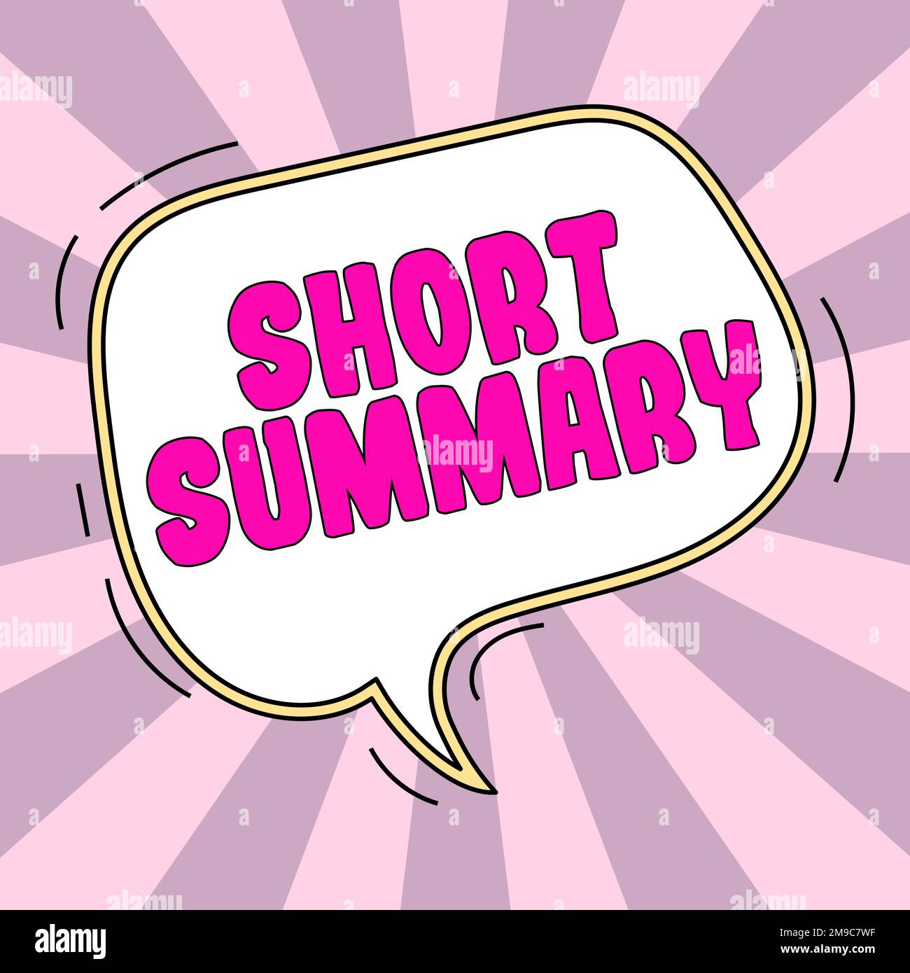 Hand Writing Sign Short Summary Internet Concept Brief Statement Of Main Points Clear Stock