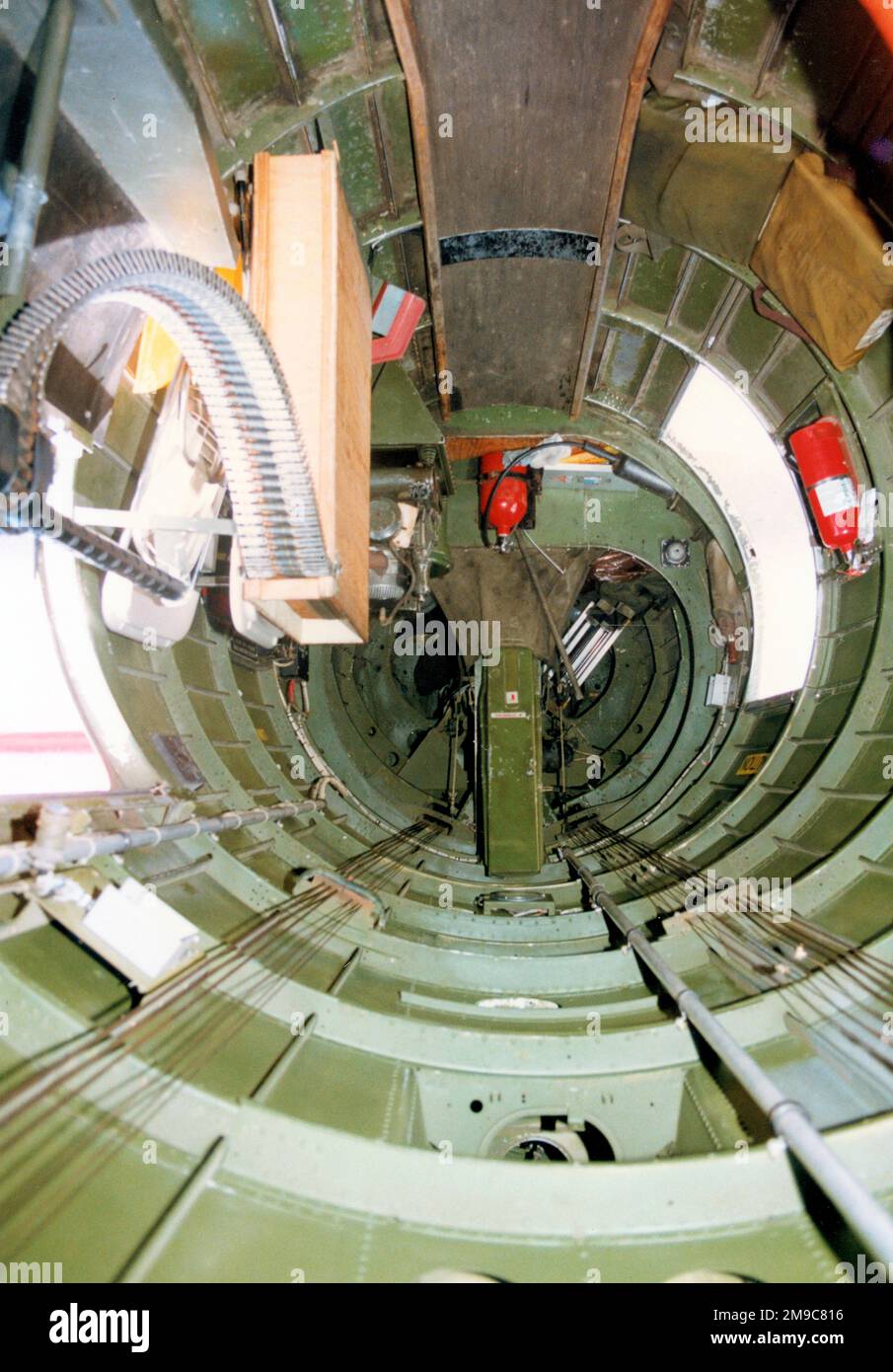 B-17G / PB-1W N7227C 'Texas Raiders', view rearward past the waist ...