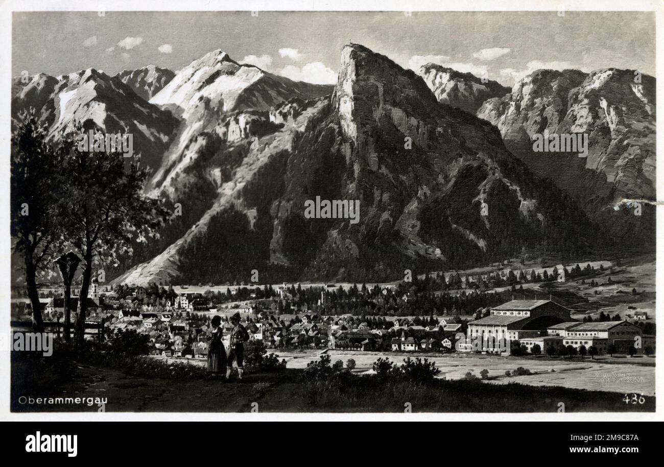 Oberammergau, a municipality in the district of Garmisch-Partenkirchen ...