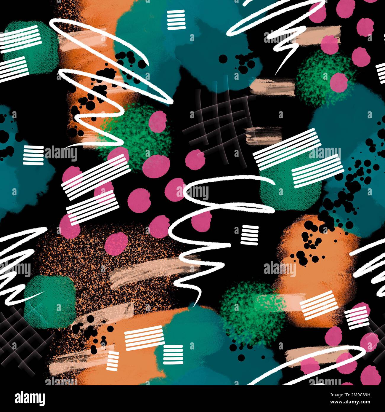Abstract watercolor seamless paint spots pattern for wrapping paper and ...