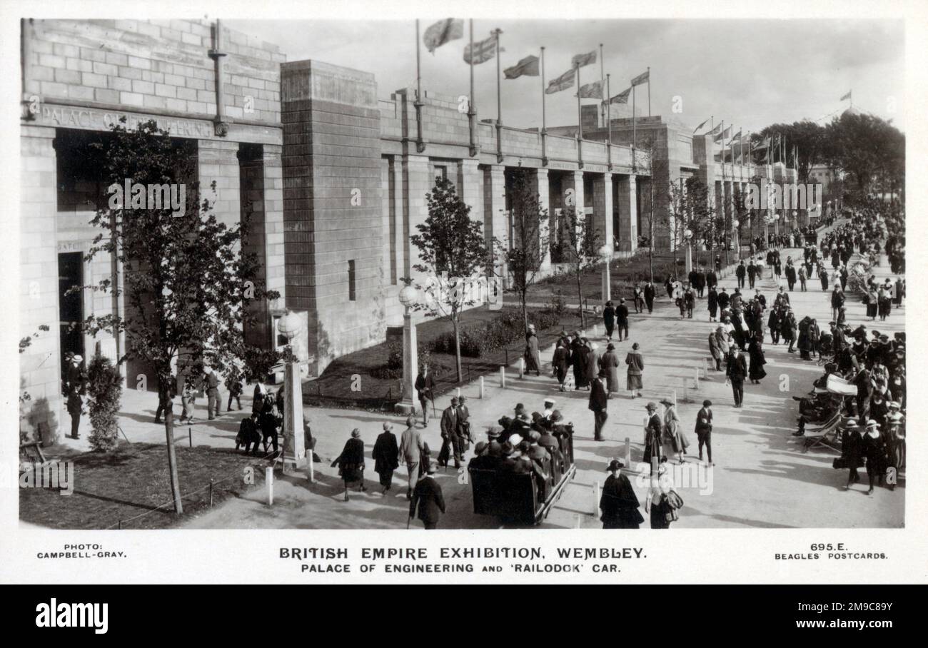 The British Empire Exhibition, a colonial exhibition held at Wembley ...