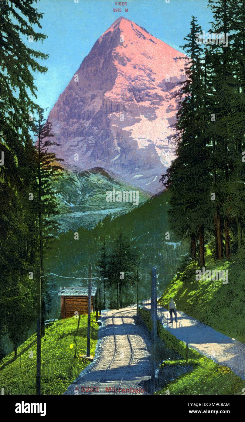 Murrenbahn and The Eiger - The Lauterbrunnen–Murren Mountain Railway ...