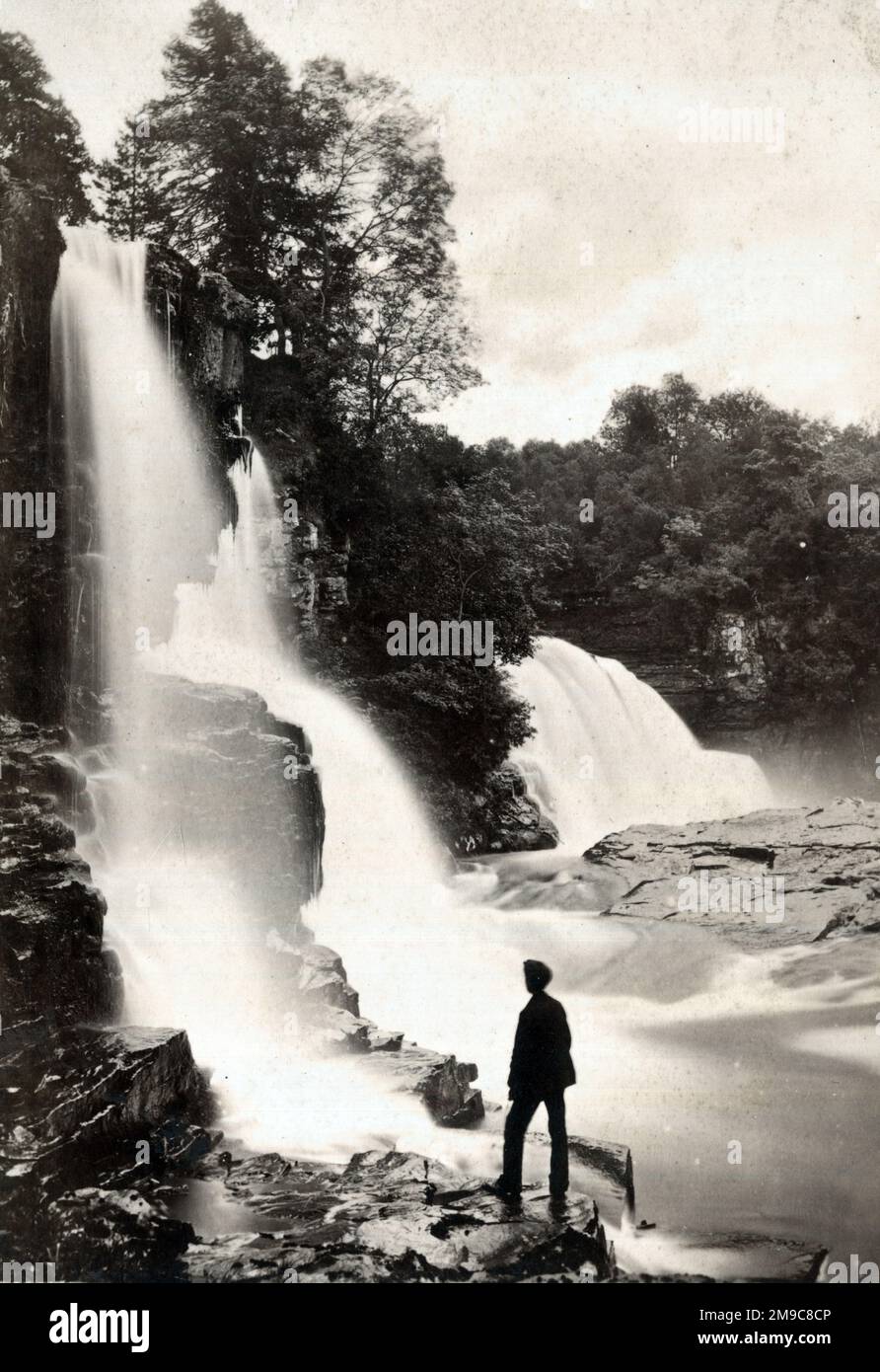 Bonnington Falls on the River Clyde, Scotland Stock Photo - Alamy