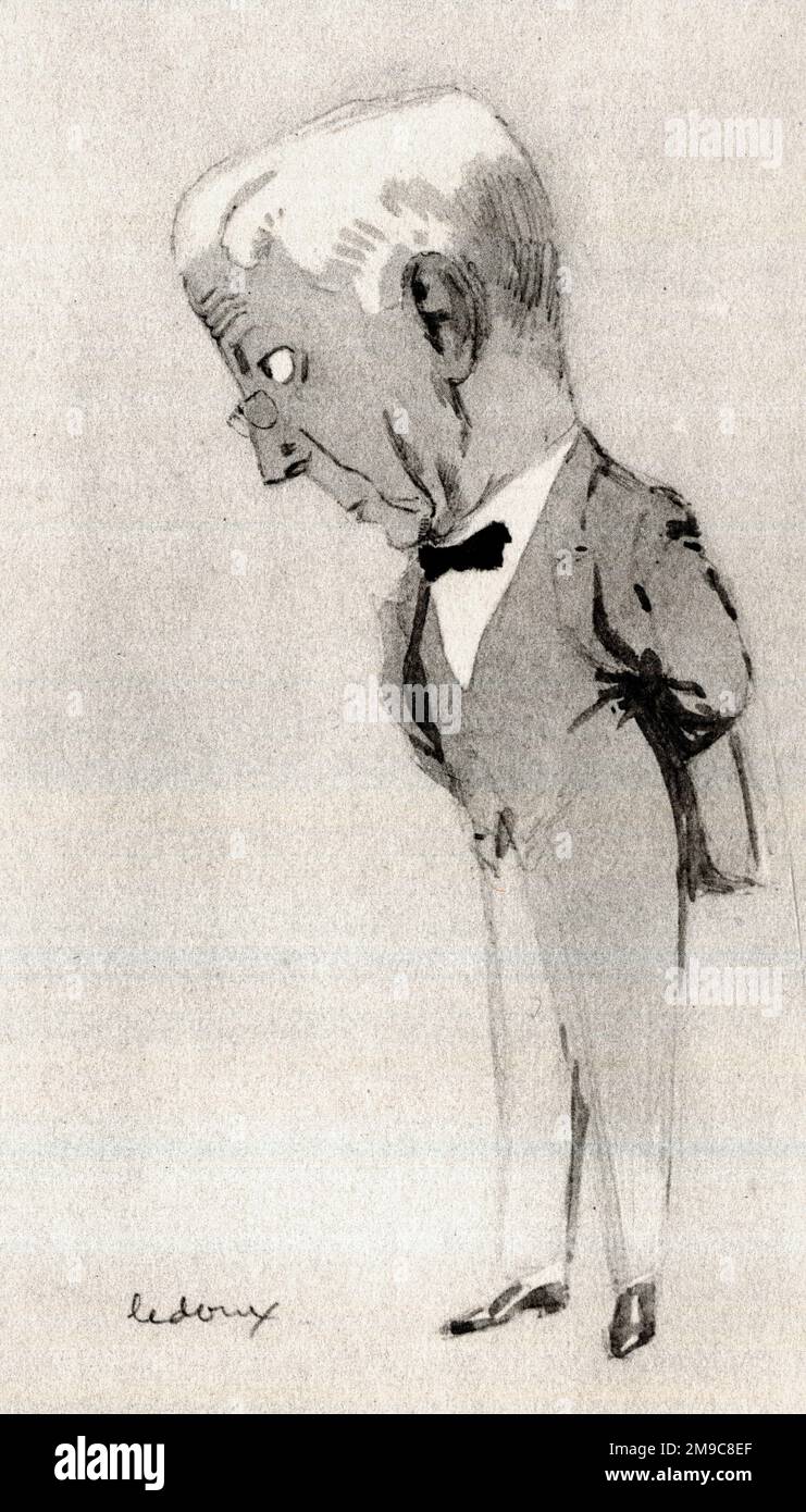 Caricature of Terrick John Williams RA, artist, by Philippe Ledoux ...