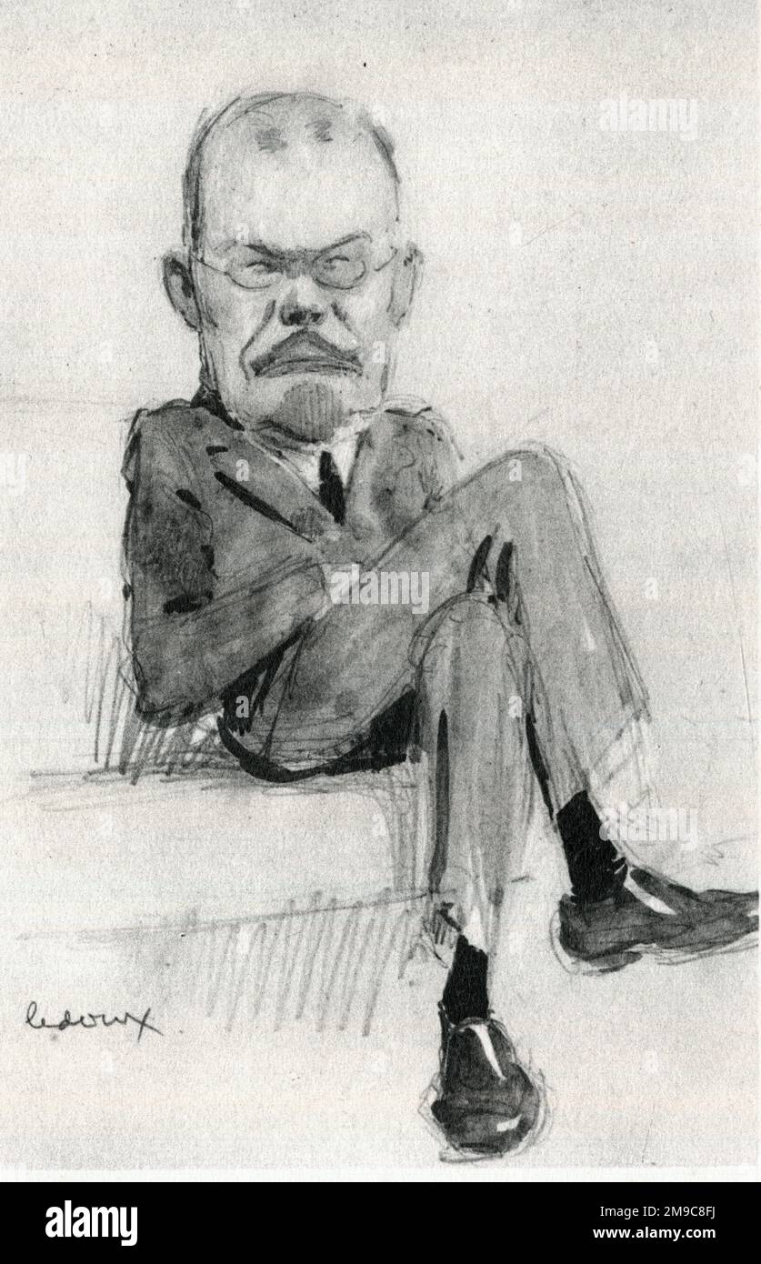 Caricature of George Drysdale FRIBA (Fellow of the Royal Institute of ...