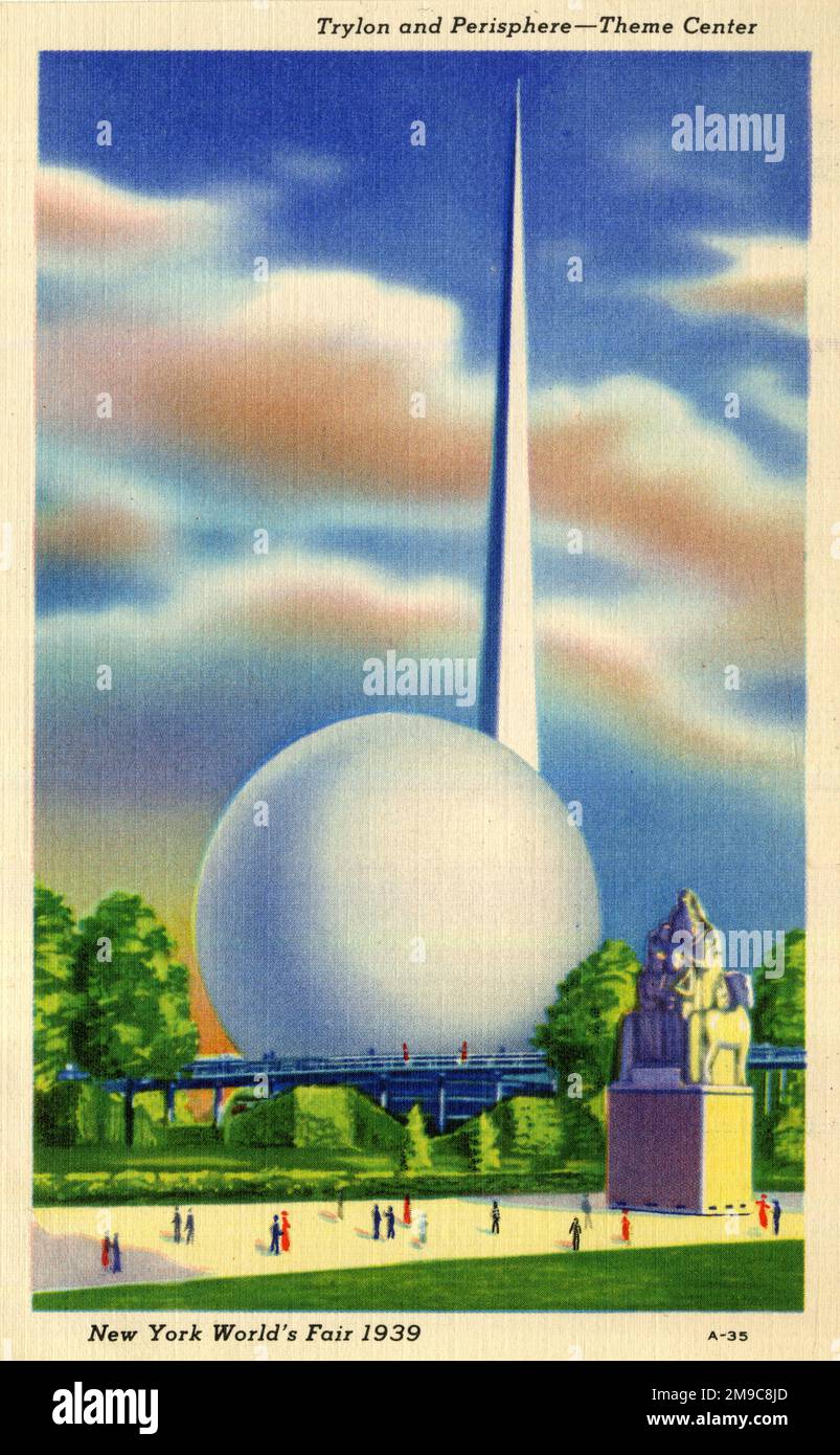 1939 new york world's fair postcard hi-res stock photography and images ...