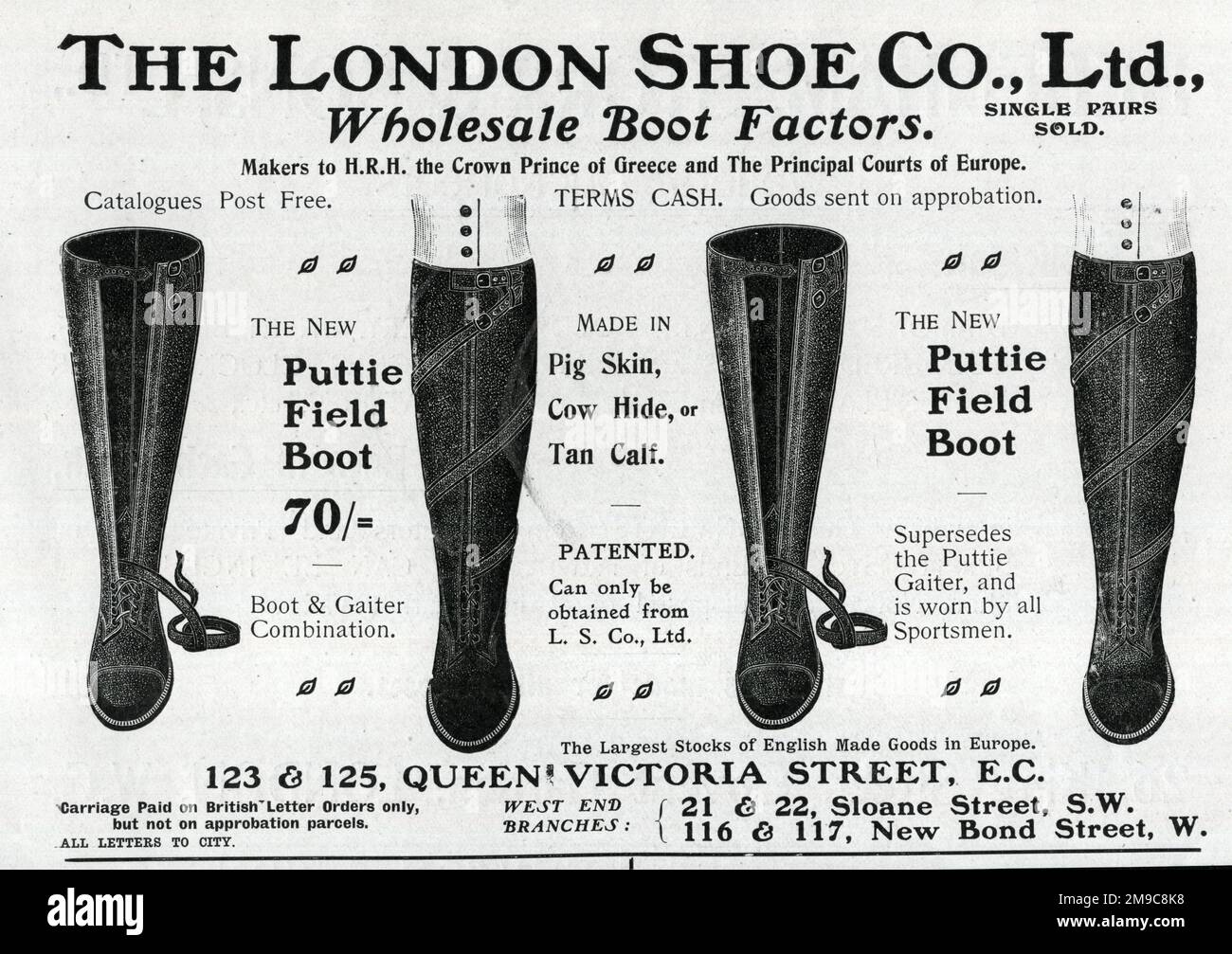 Queen street boots hi-res stock photography and images - Alamy