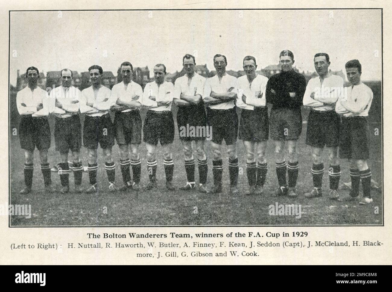 Bolton Wanderers football team, FA Cup winners in 1929 Stock Photo - Alamy