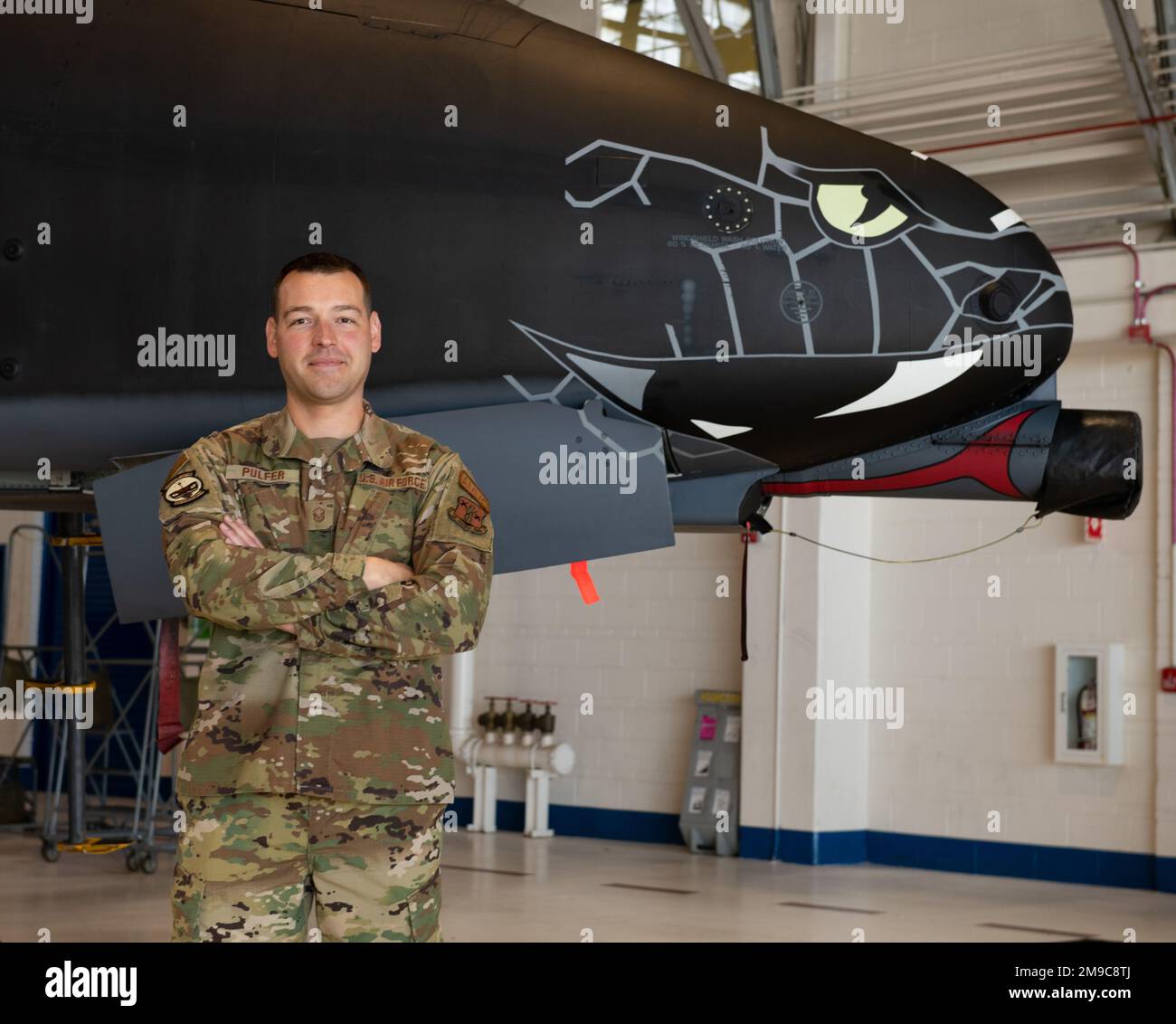 U.S. Air Force Master Sgt. Joshua S. Pulfer, a munitions systems ...