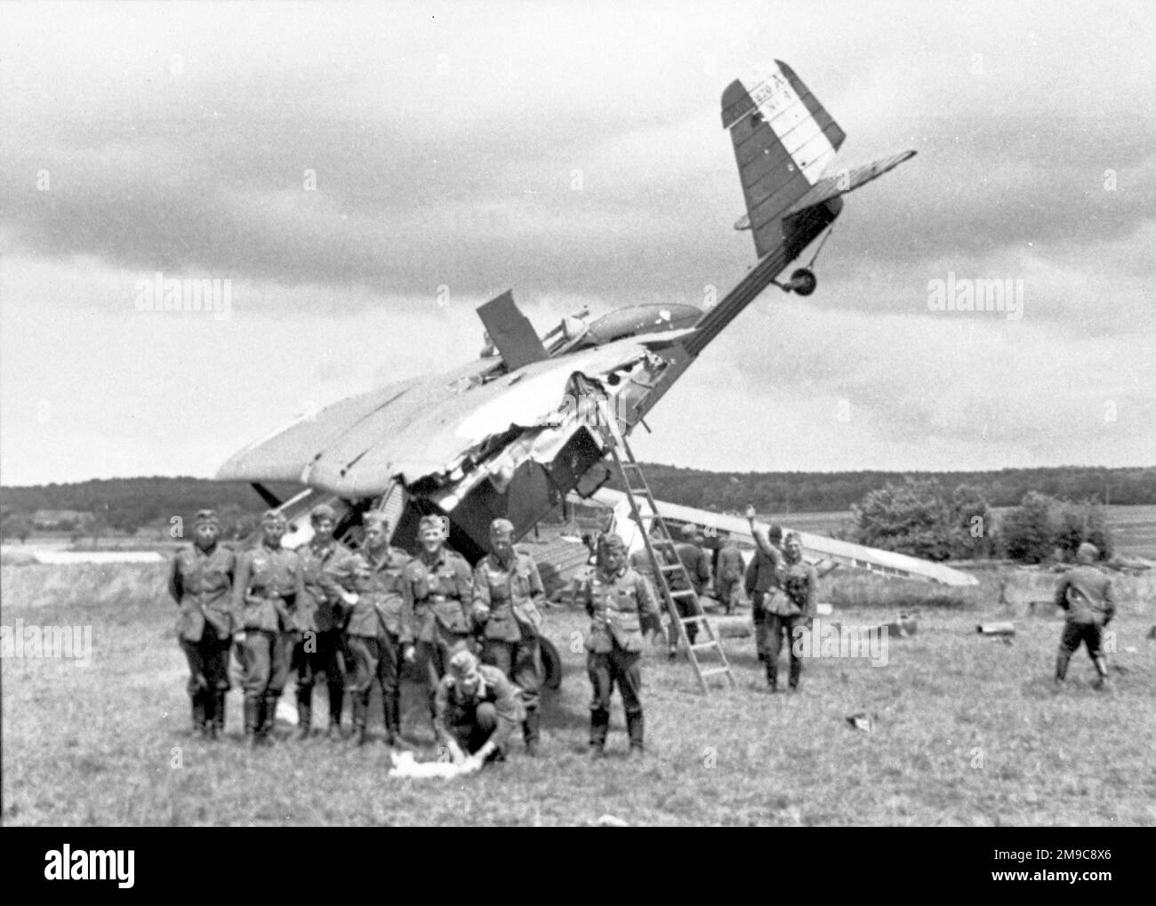 A pair of crashed Breguet Bre 270 A.2 observation / reconnaissance ...