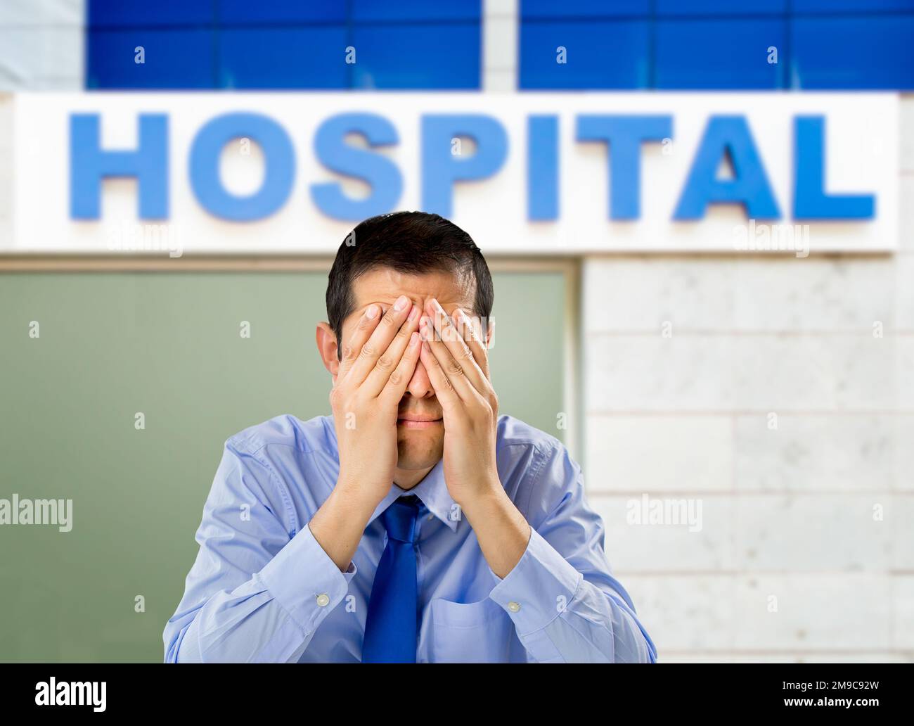 man crying for not taking out health insurance and being sick next ...