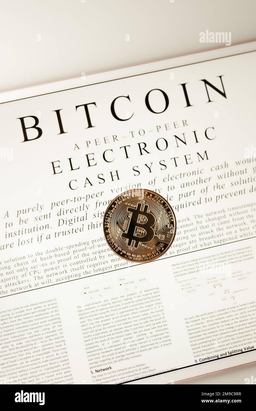 Cryptocurrency virtual money economics hi-res stock photography and ...