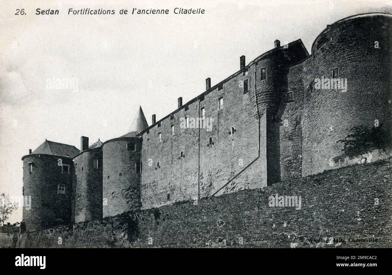 The Fortifications of the fortified medieval castle at Sedan, Ardennes ...