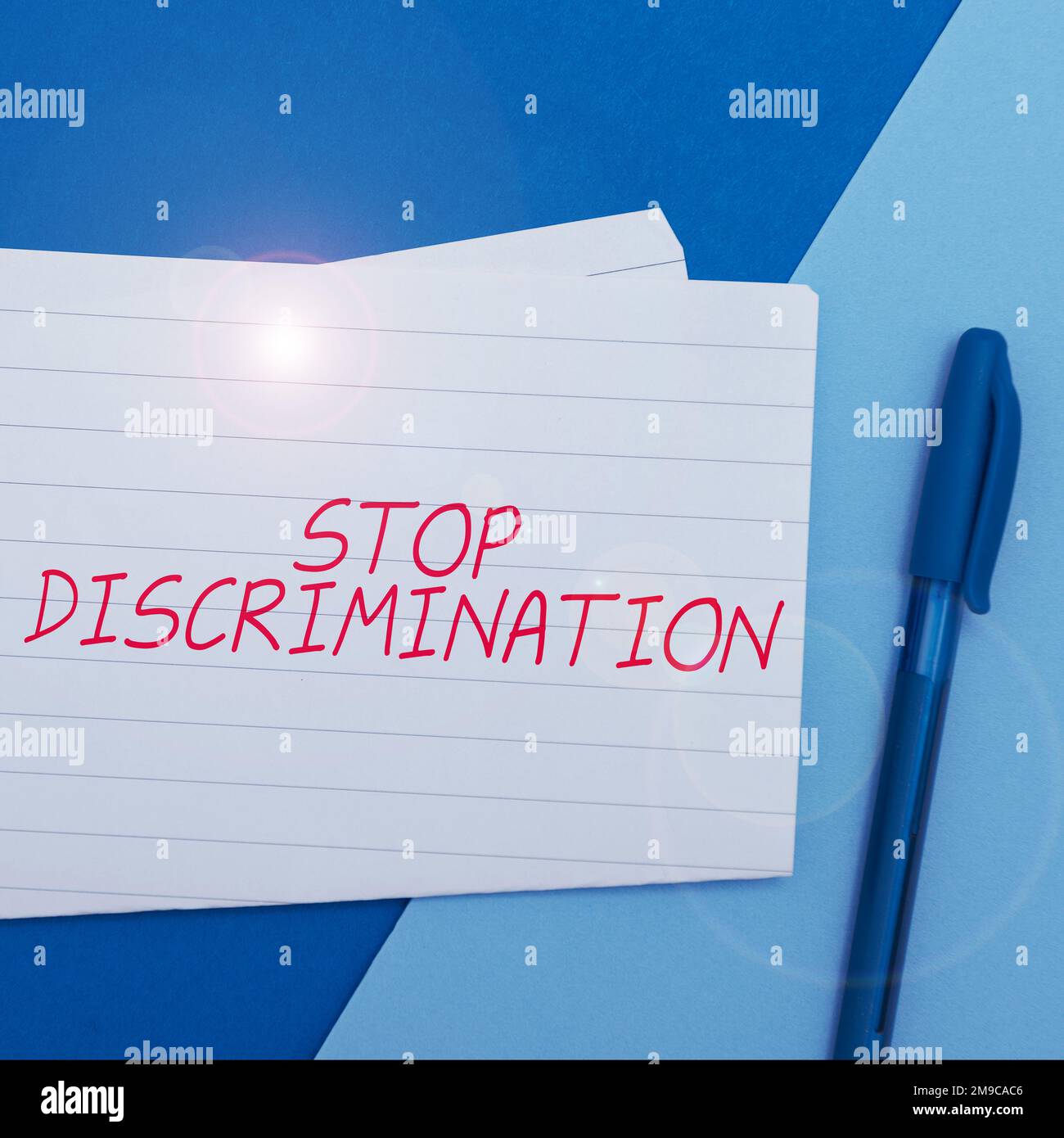 Writing displaying text Stop Discrimination. Business overview Prevent ...