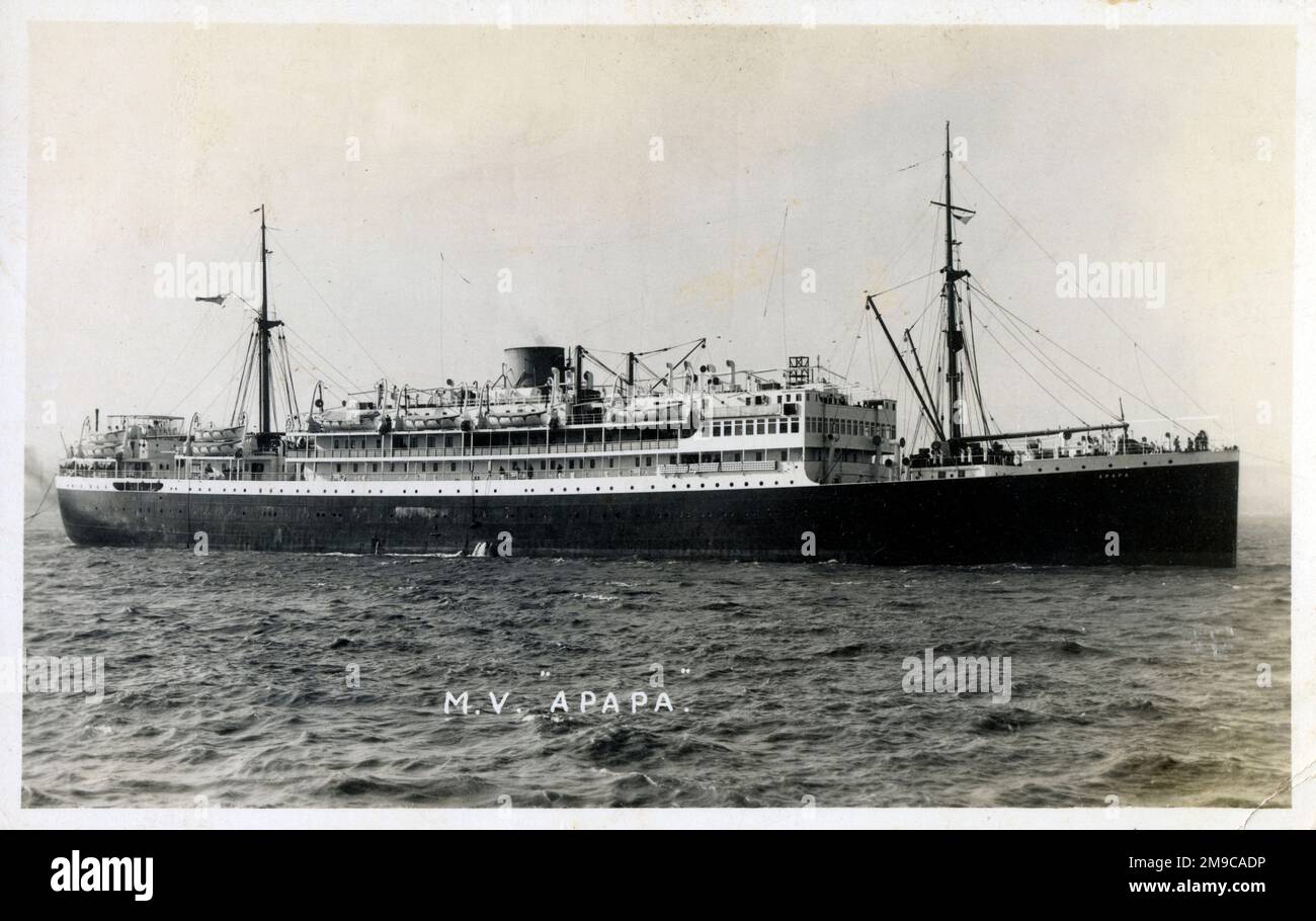 Ghana, West Africa - Merchant Vessel (M. V. ) Apapa of the Elder ...