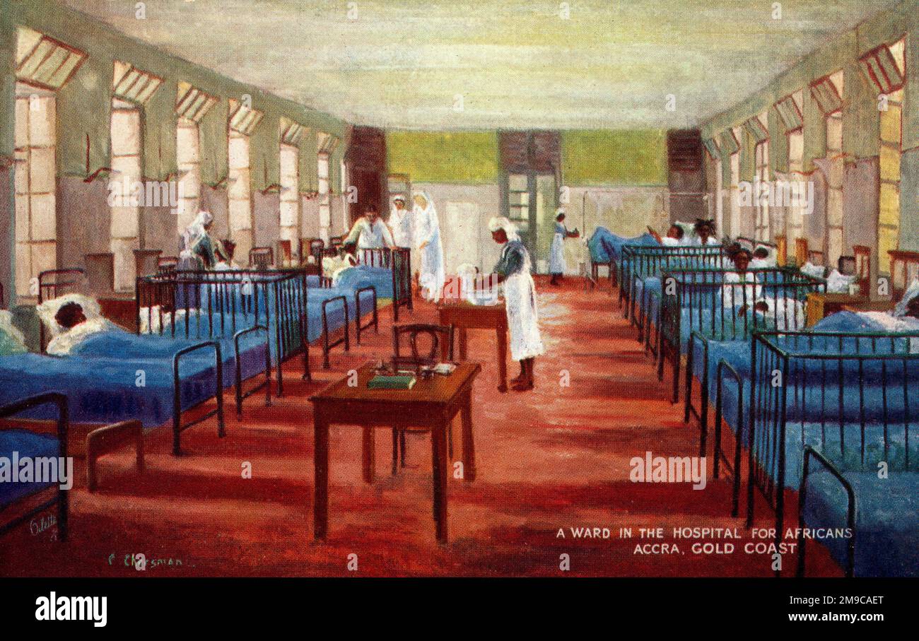 Ghana, West Africa - A Ward in the Native Hospital, Accra, which opened ...