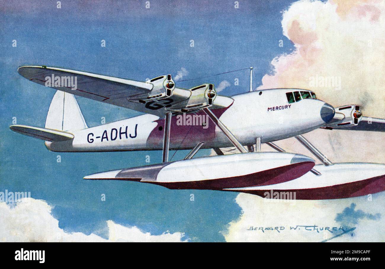G-ADHJ - Mercury - Transatlantic Float Seaplane - the upper component ...