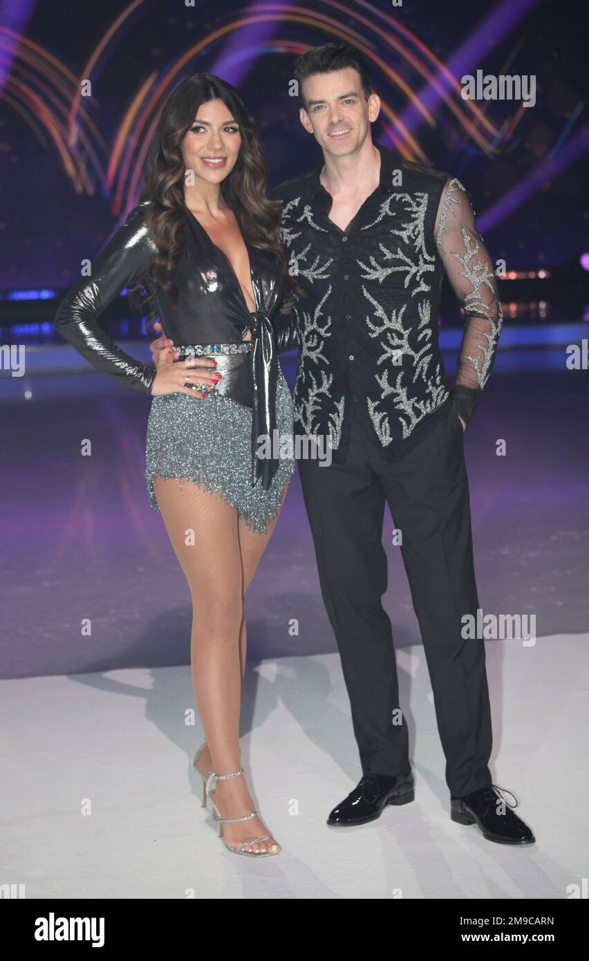 London, UK. Brendyn Hatfield and Ekin-Su Culculoglu at the photocall ...