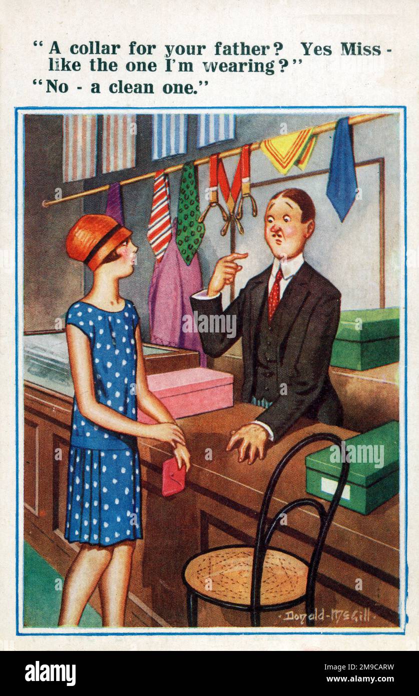 A collar for your Father? Yes Miss - like the one I'm wearing? "No - a ...