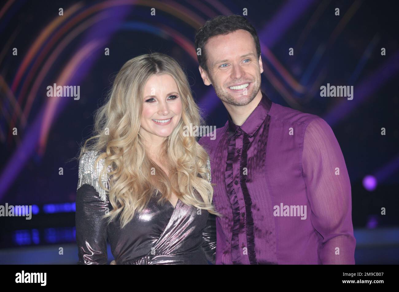 London, UK. Mark Hanretty and Carley Stenson at the photocall for the ...