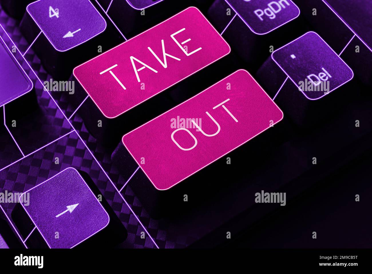 Sign displaying Take Out. Internet Concept the act of taking out food ...