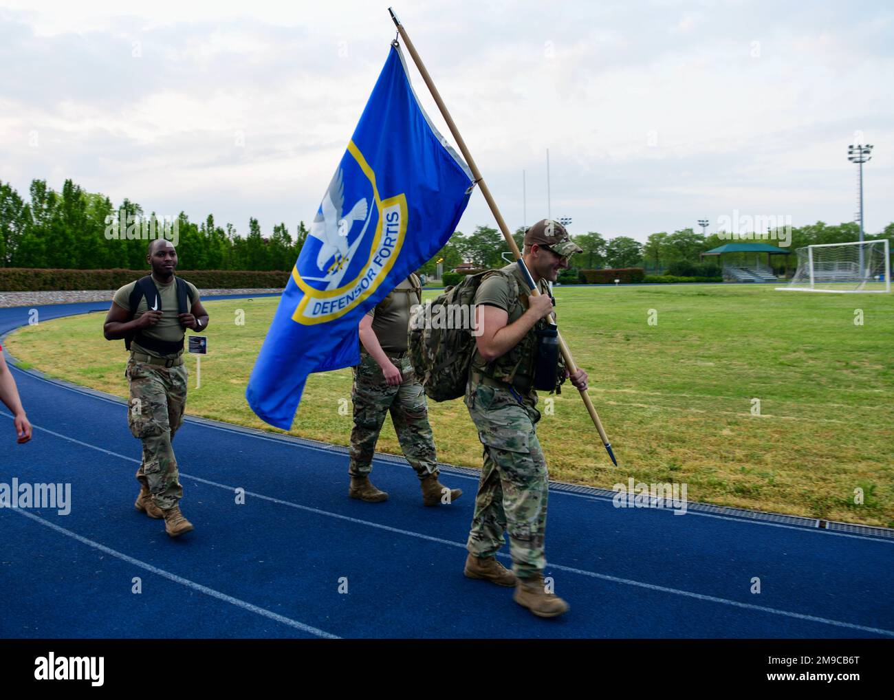 U.S. Air Force Airmen assigned to the 31st Fighter Wing participate in ...