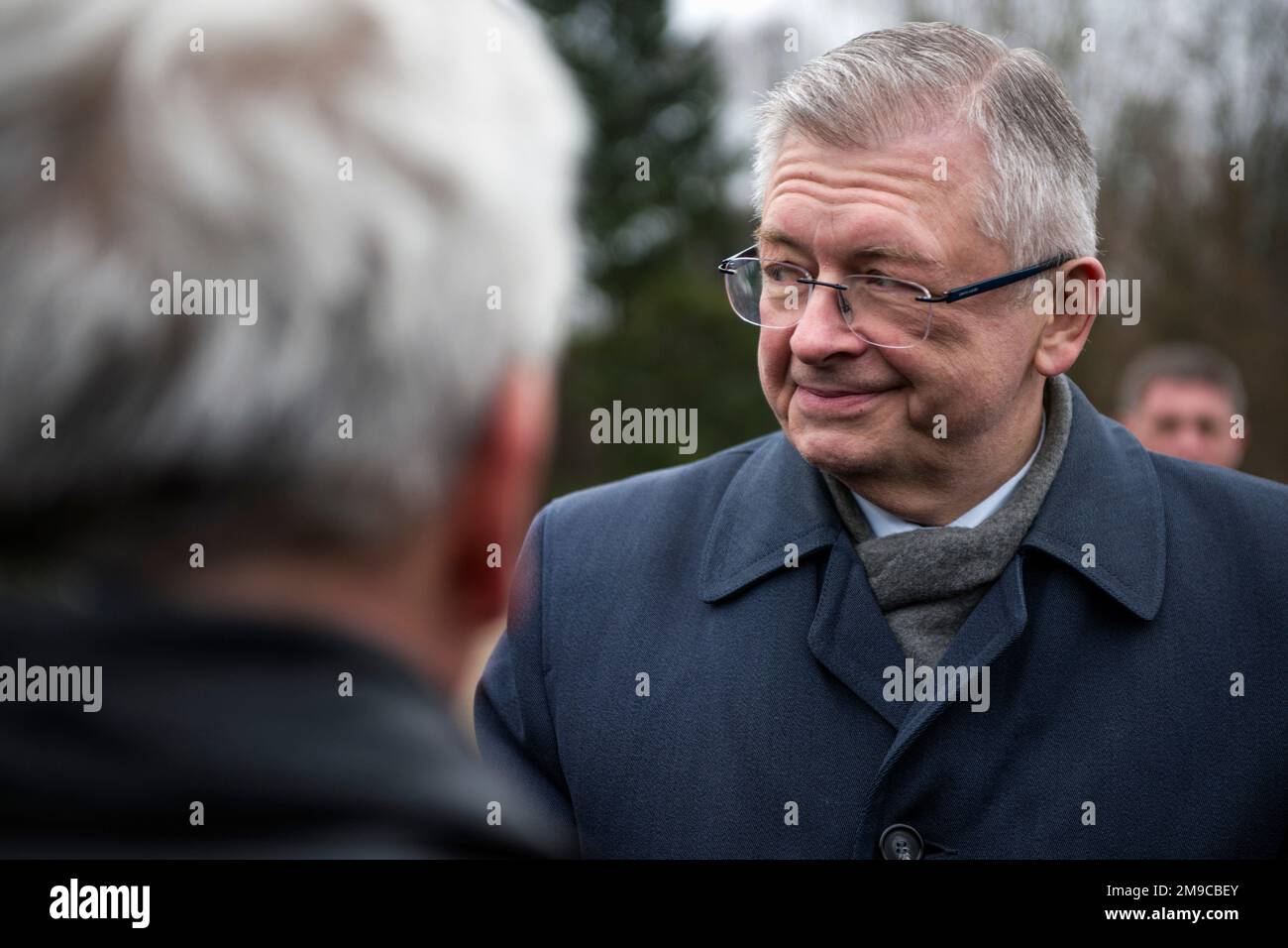 The Russia's ambassador to Poland, Sergey Andreev is seen at the Soviet ...