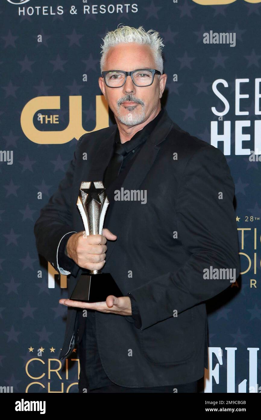 Los Angeles, CA. 15th Jan, 2023. Jason Baird in the press room for 28th Annual Critics Choice ...