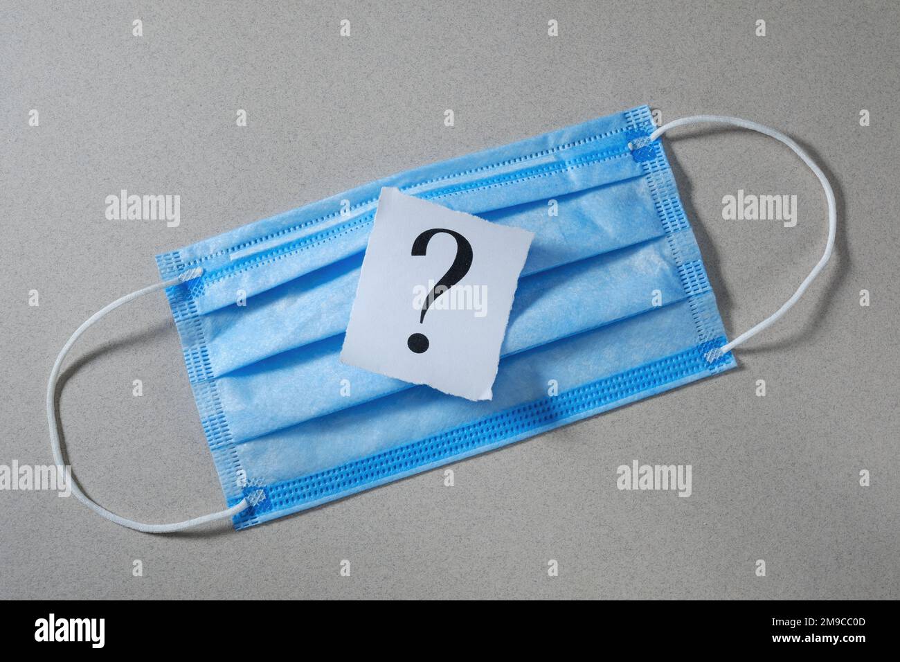 The concept of virus prevention and pandemic portrayed with a question ...