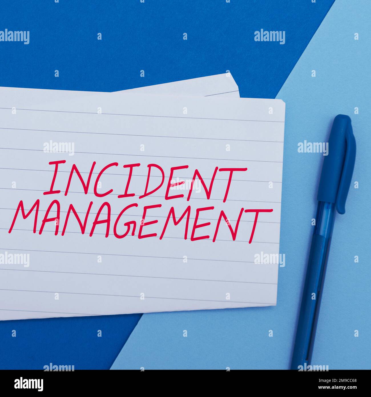 Handwriting text Incident Management. Word Written on Process to return ... Handwriting text Incident Management. Word Written on Process to return ...