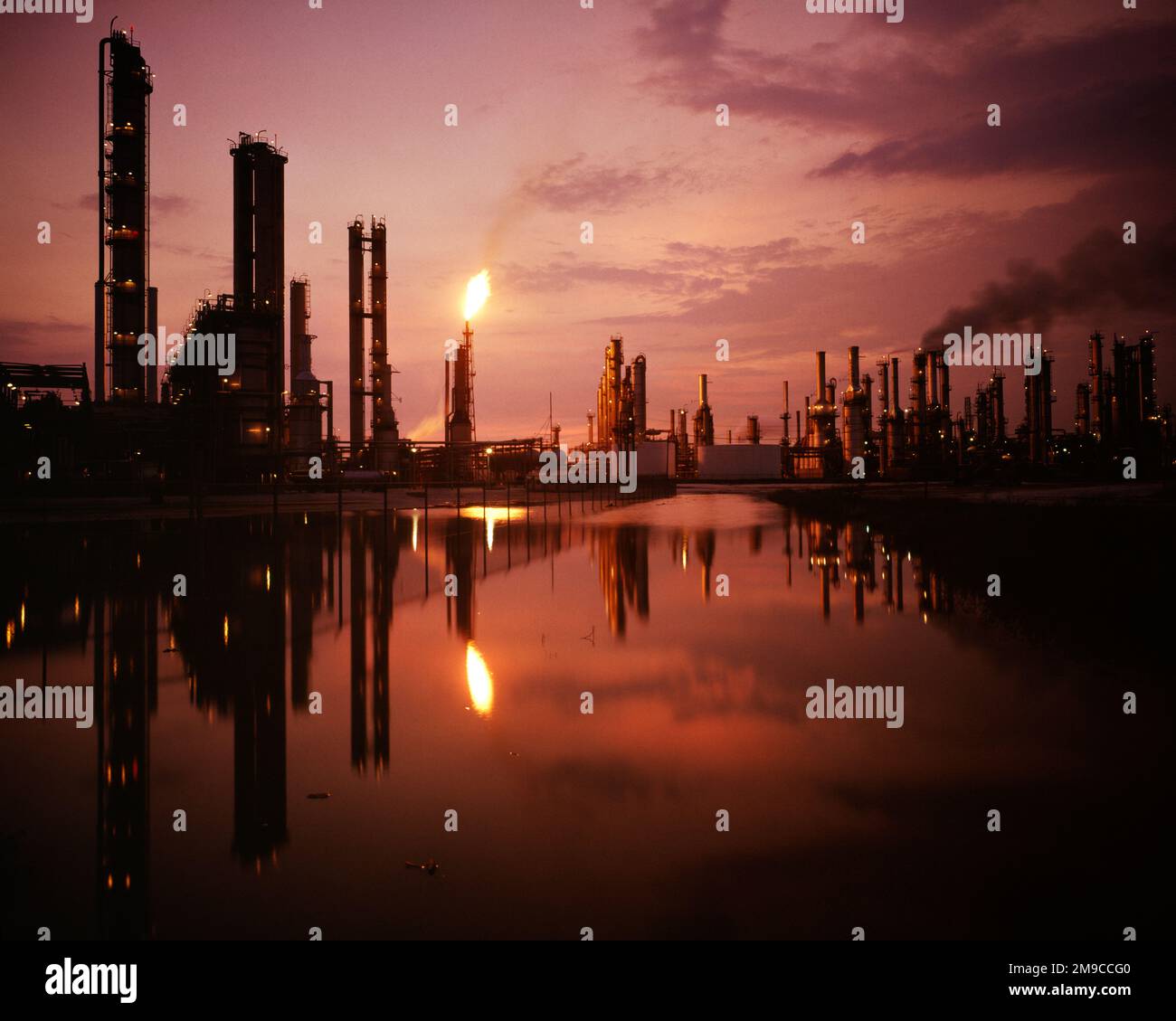 1980s CHALMETTE REFINERY OIL REFINERY THAT PRODUCES GASOLINE ...