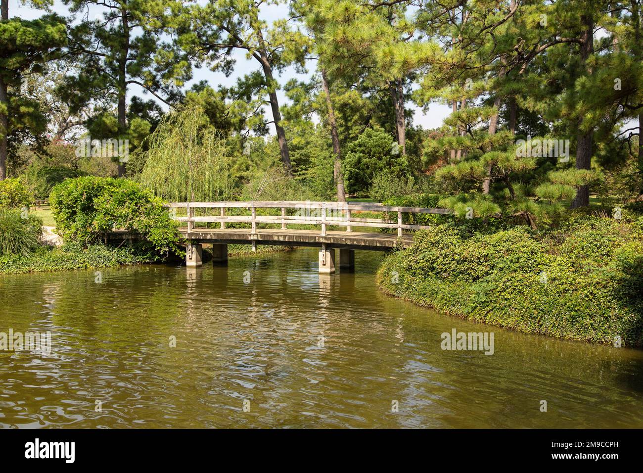Hermann park, houston bridge hi-res stock photography and images - Alamy
