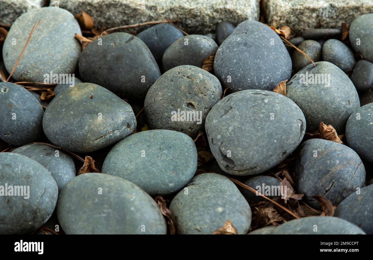 Round River Rocks Stock Photo - Alamy
