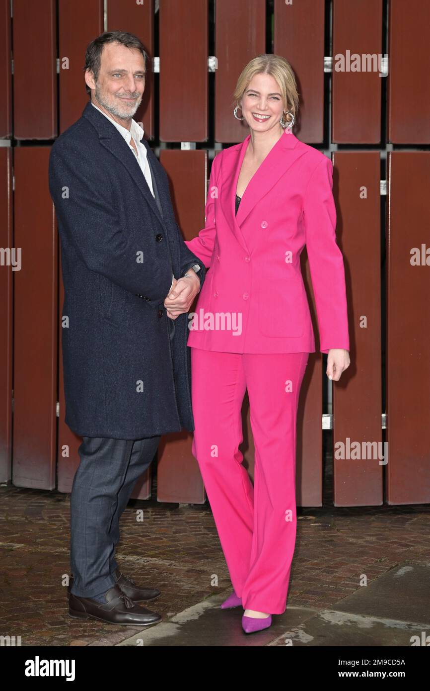 Rome, Italy. 17th Jan, 2023. Alessandro Preziosi (L) and Rike Schmid (R ...