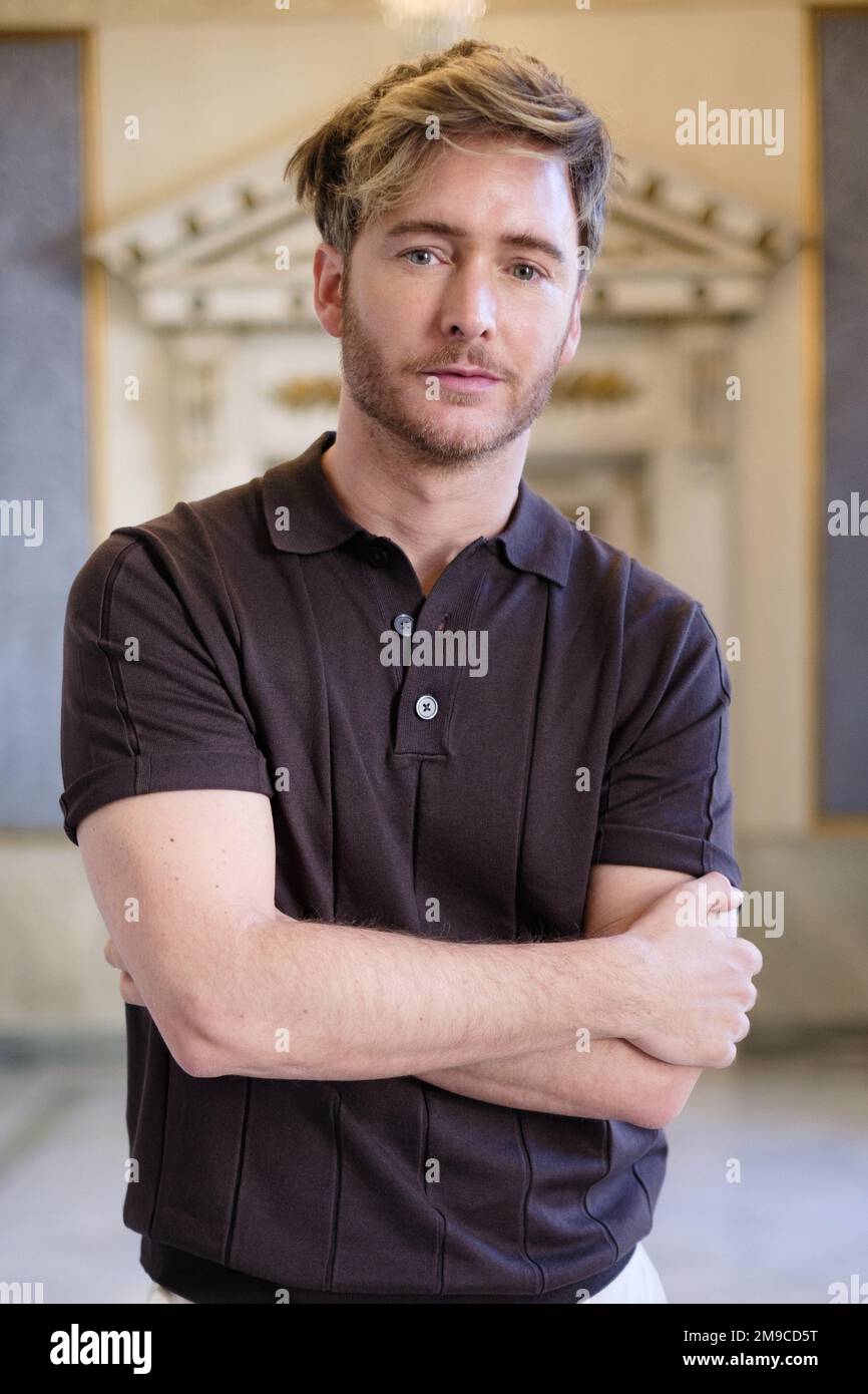Madrid, Spain. 17th Jan, 2023. Actor Pablo Rivero poses during a ...