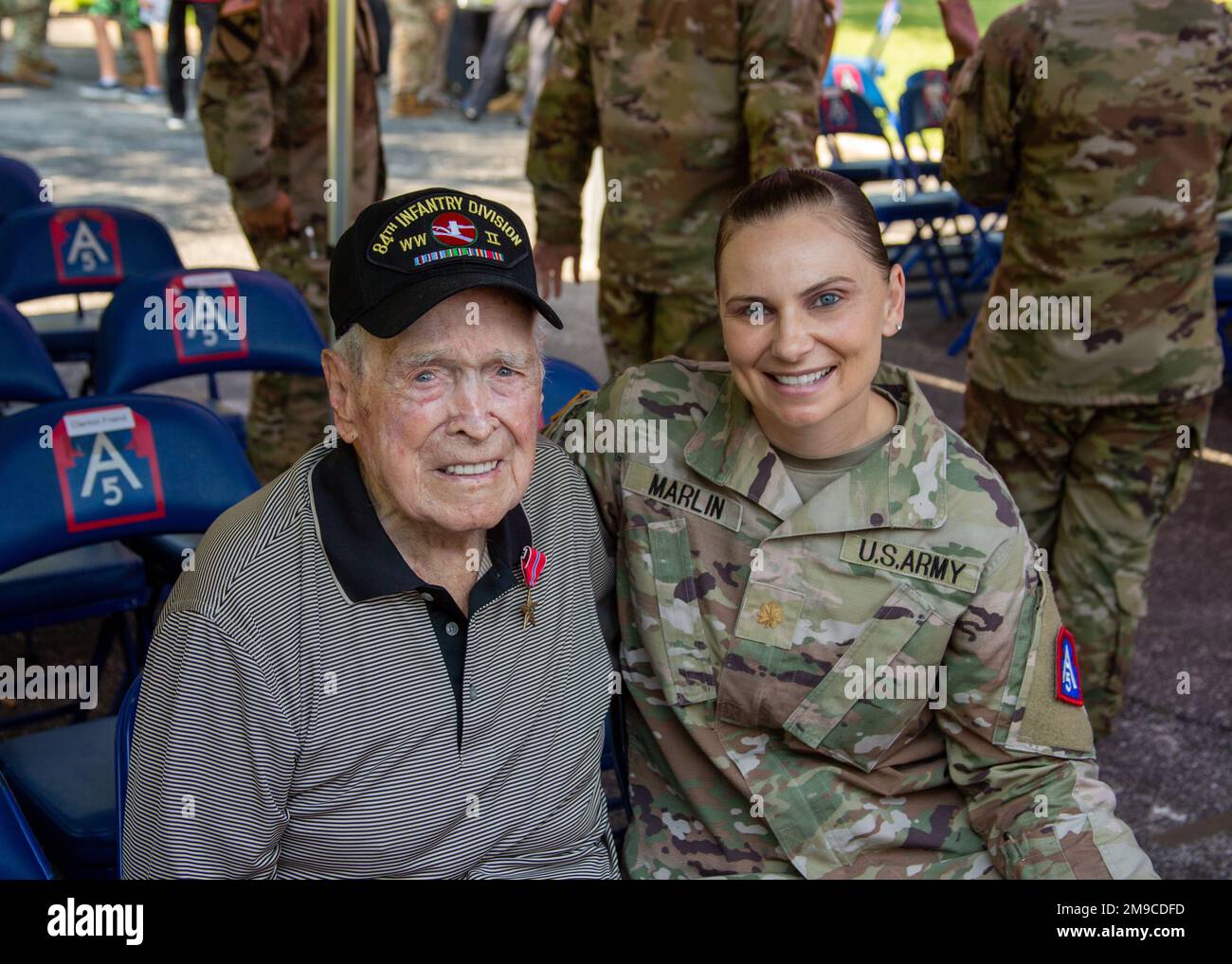 U.S. Army World War II Veteran, Pfc. Reid F. Clanton, and Maj ...