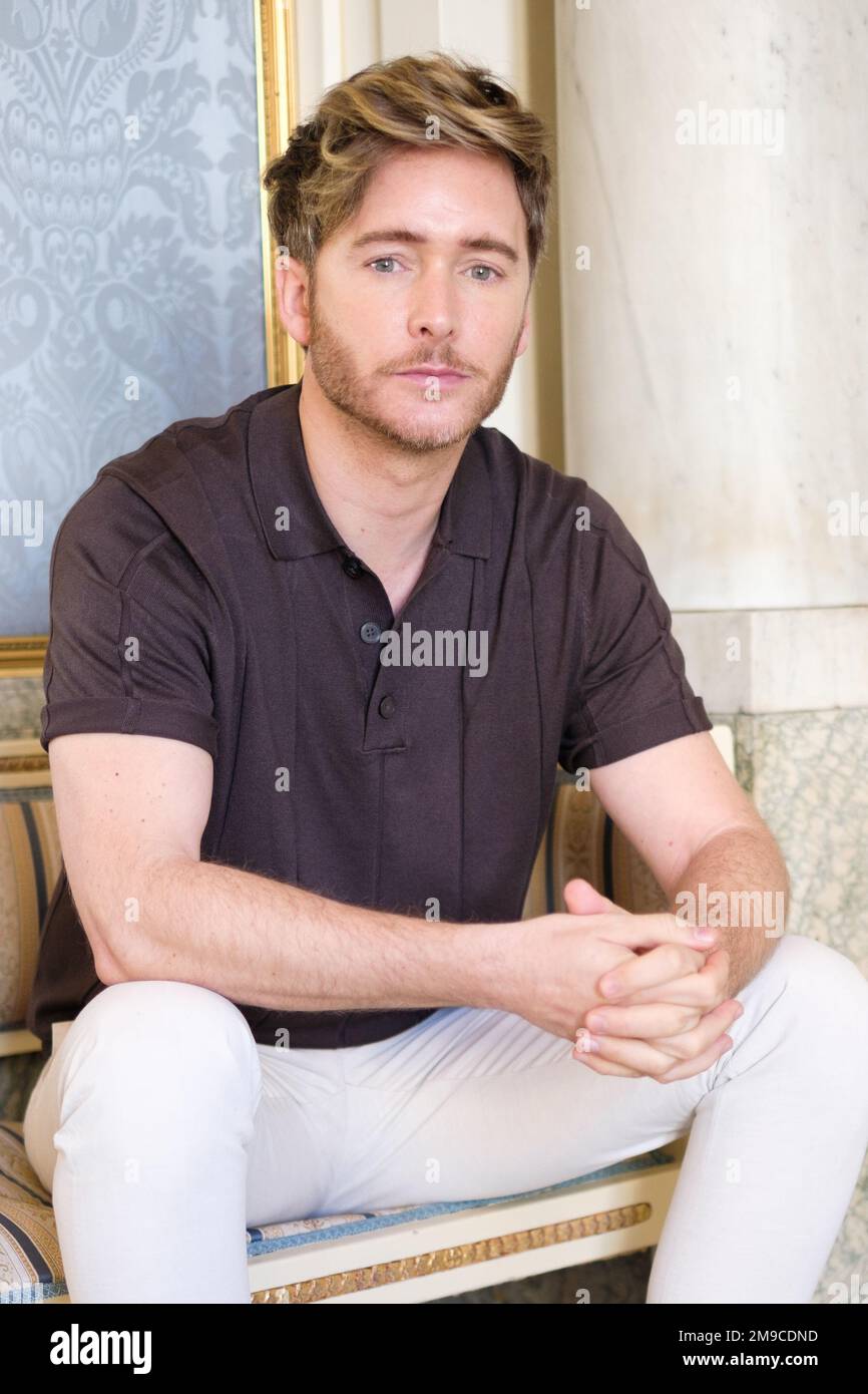 Actor Pablo Rivero poses during a portrait session at the Teatro de la ...