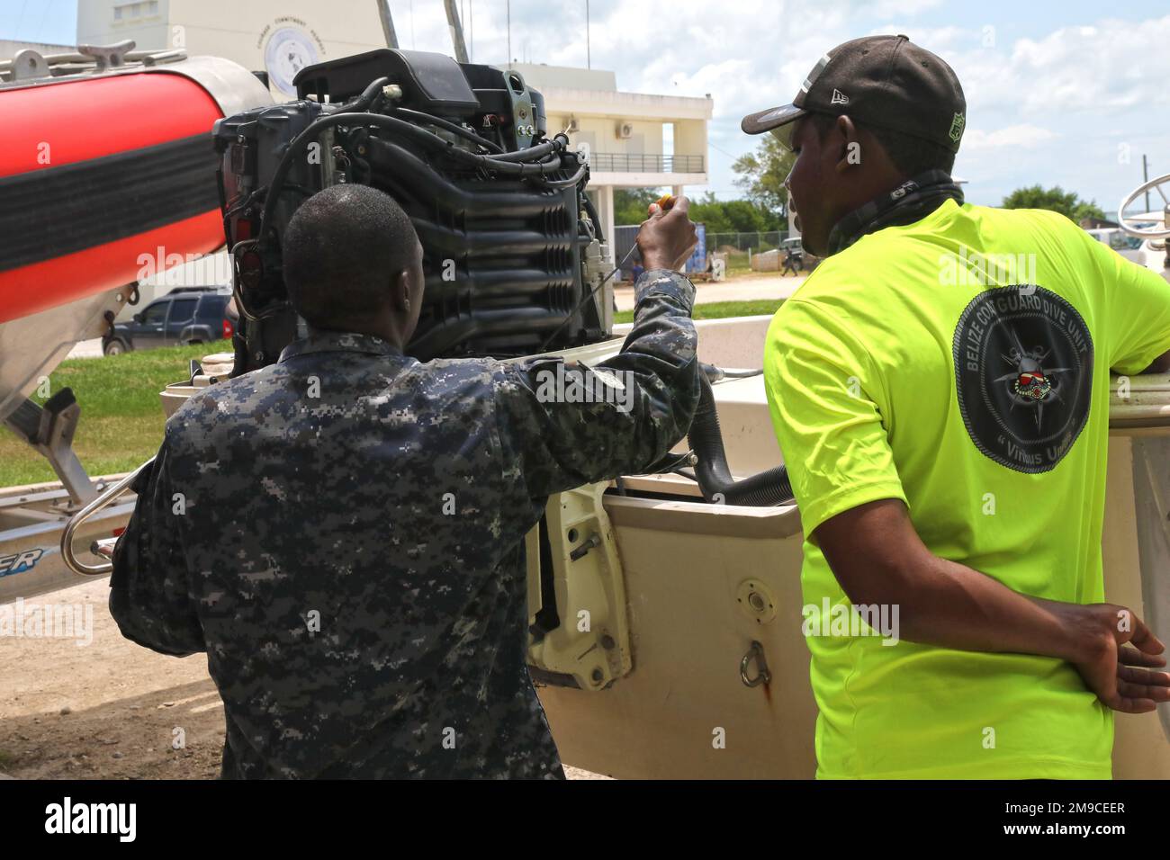 US Navy and partner nations perform maintenance training on Belizean ...