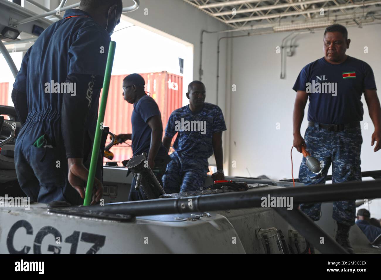 US Navy and partner nations perform maintenance training on Belizean ...