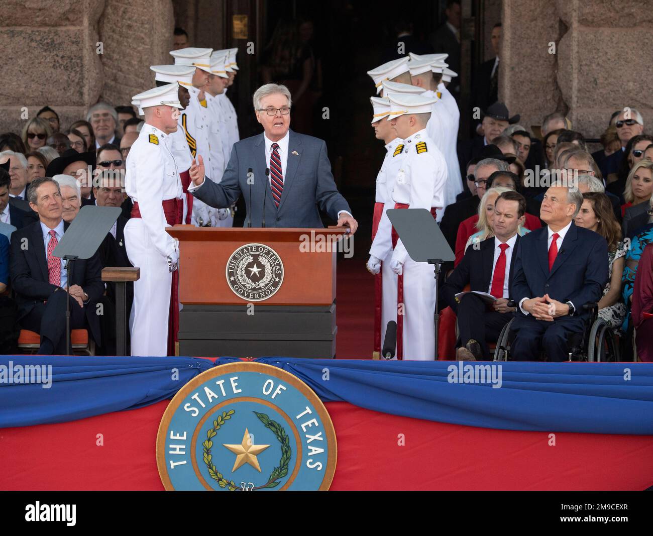 Austin Texas USA, January 17 2023: Texas Lt. Governor DAN PATRICK ...