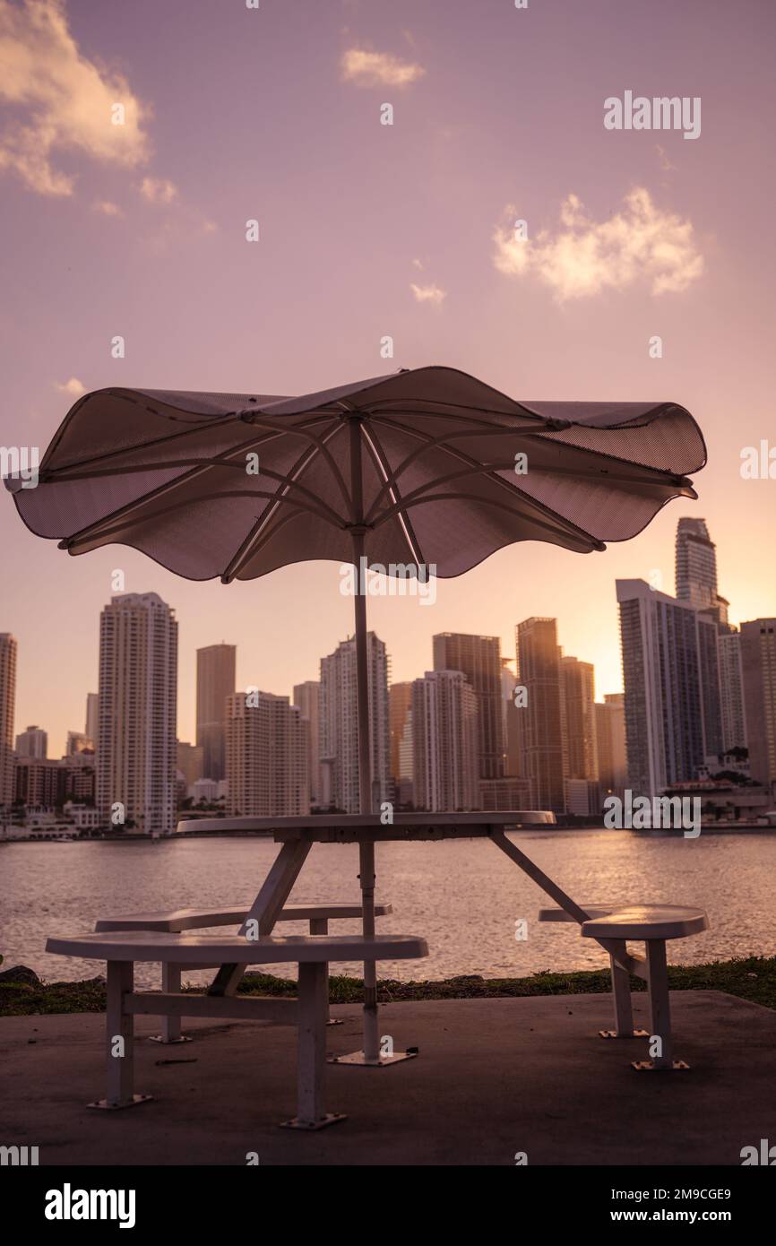 Miami florida summer sunset panorama hi-res stock photography and ...