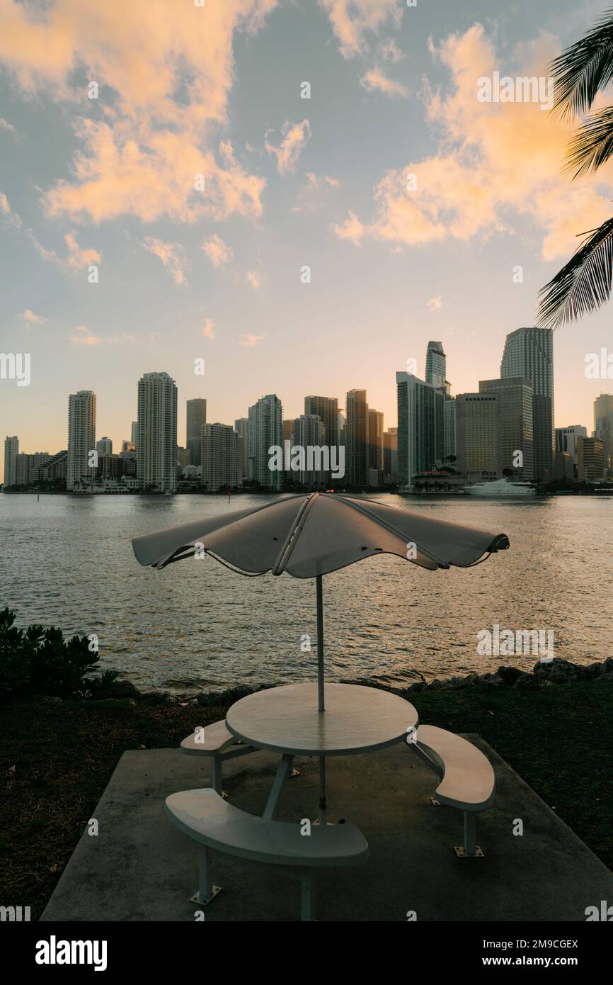 Miami florida summer sunset panorama hi-res stock photography and ...