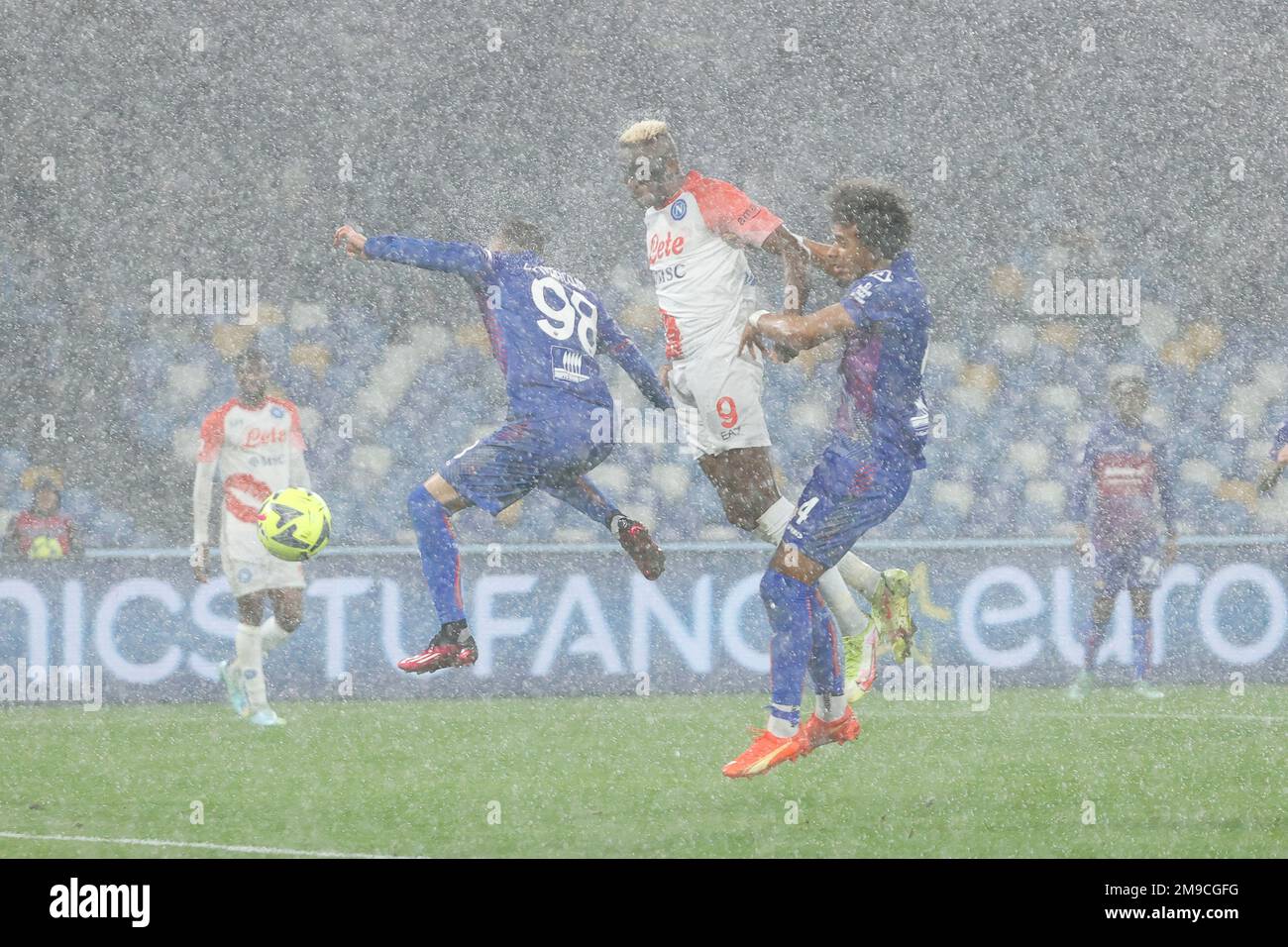 Victor Osimhen of Napoli during the Italian football Coppa Italia match ...