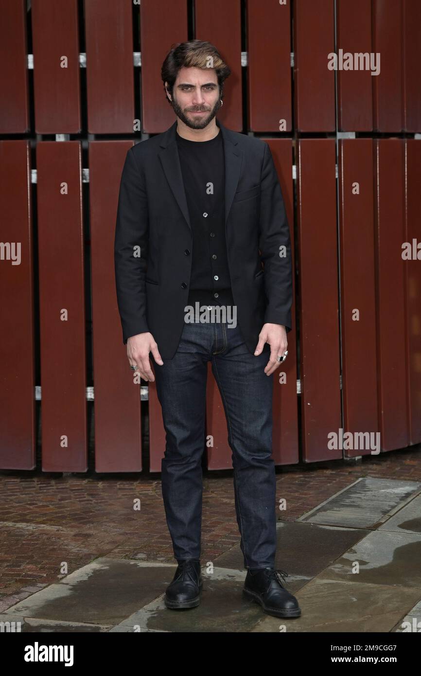 Marco Rossetti attends the photocall of Rai fiction "Black out vite ...