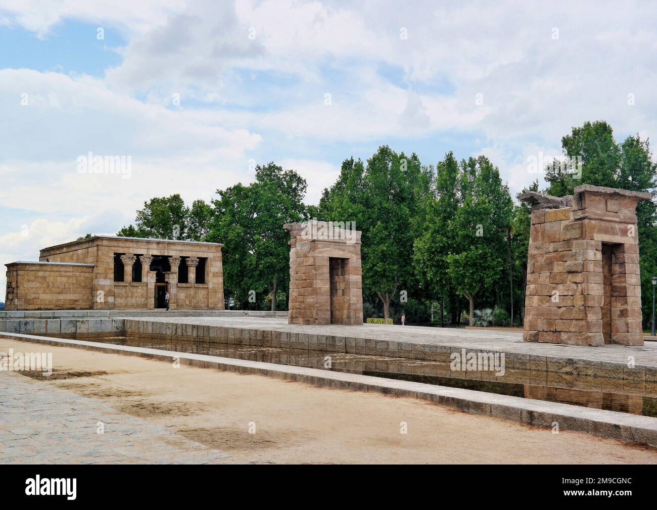 Madrid, Spain - May 2018: The Temple of Debod (Templo de Debod) is an ...